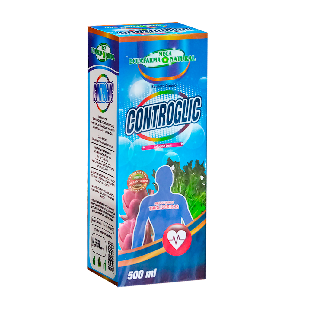 CONTROGLIC SOLUCIÓN ORAL 500 ML MEGAECUAFARMA NATURAL | El Arbolito